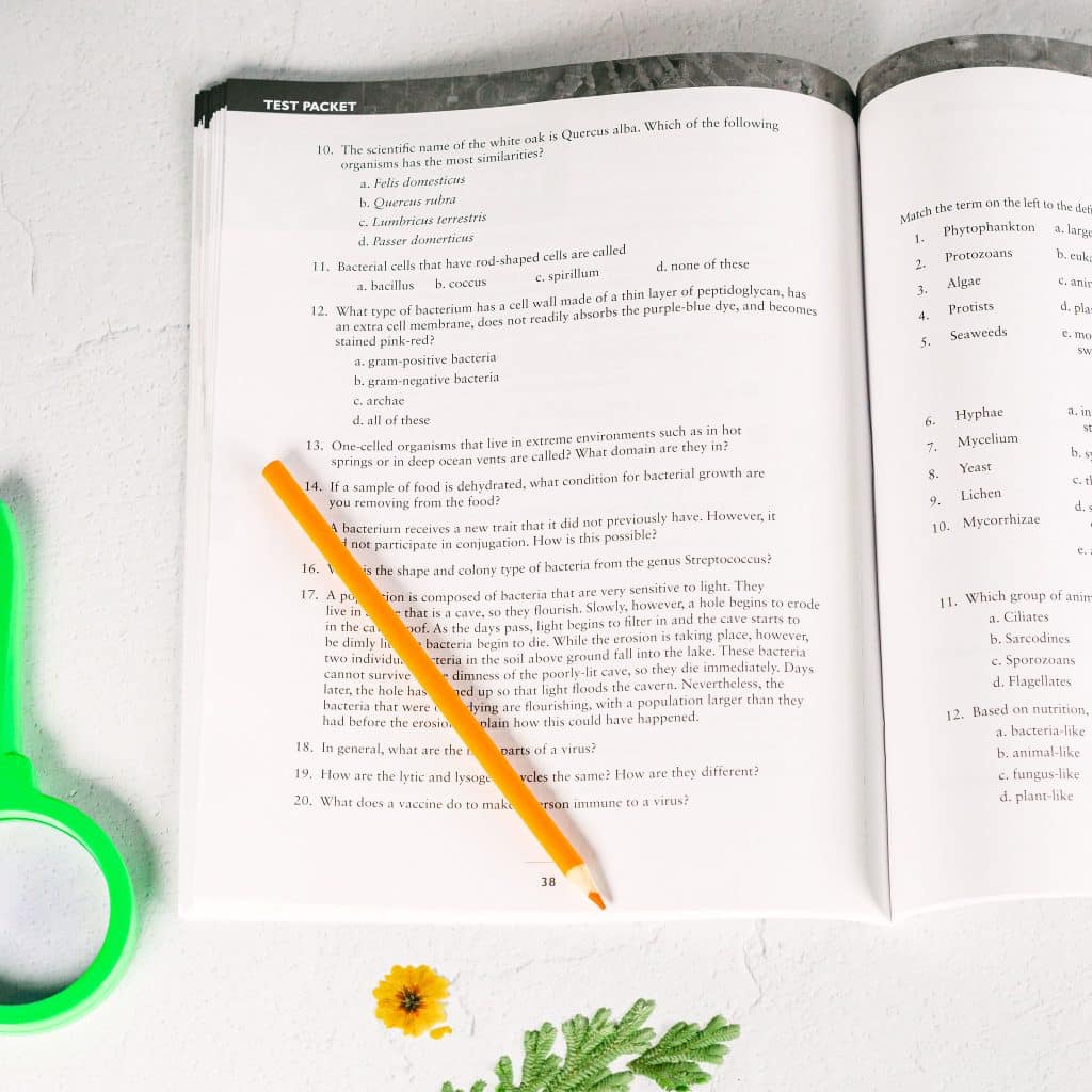 Extra Biology Tests - Apologia