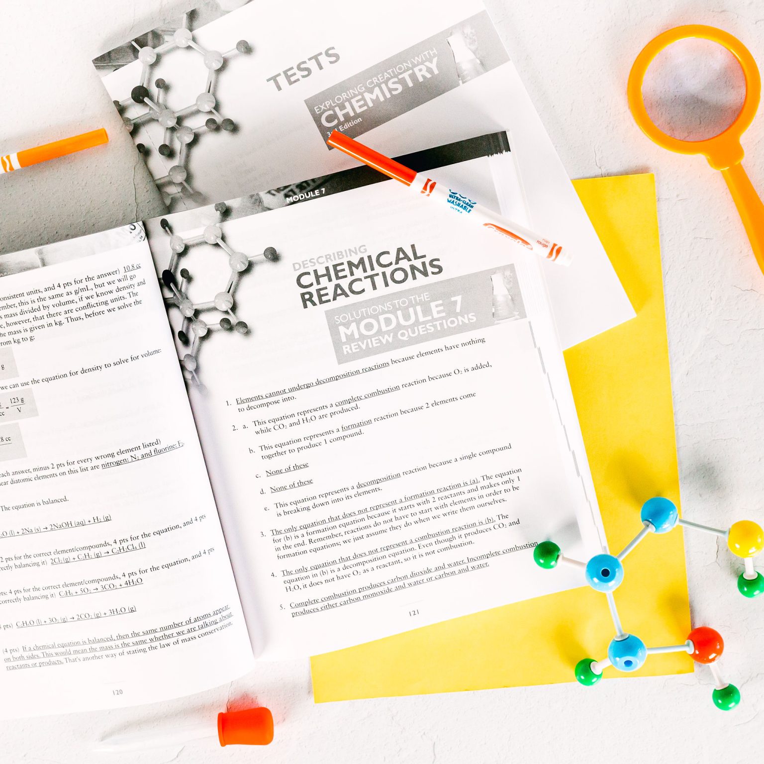 Chemistry Solutions Manual + Tests - Apologia