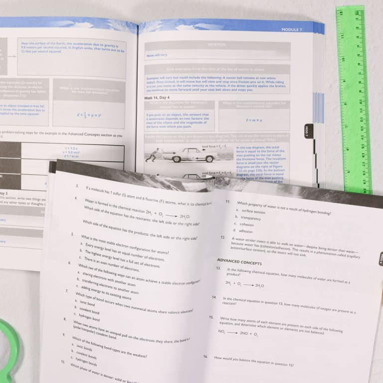 Physical Science Course Guide & Answer Key + Tests - Apologia