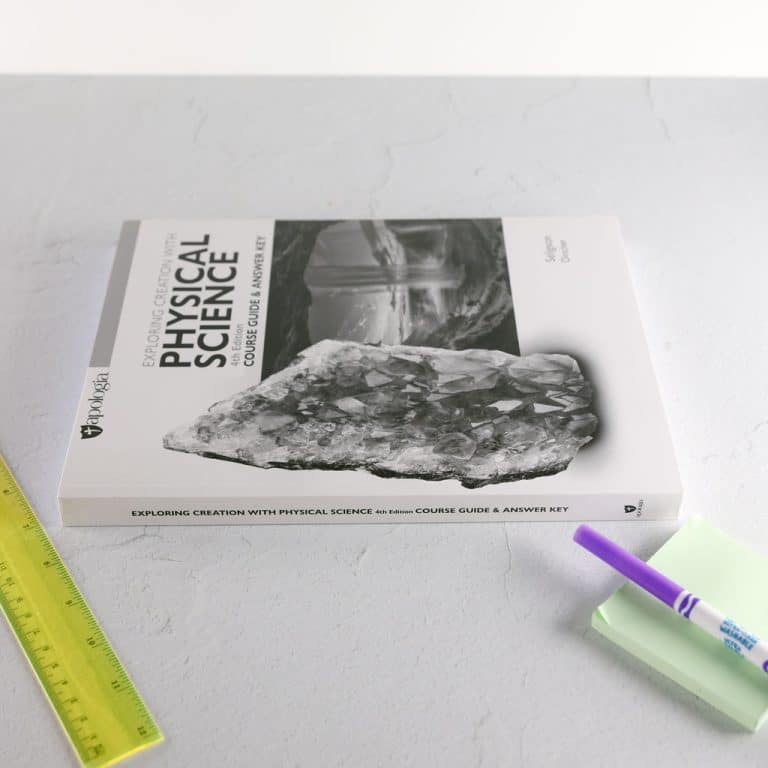 Physical Science Course Guide & Answer Key + Tests - Apologia