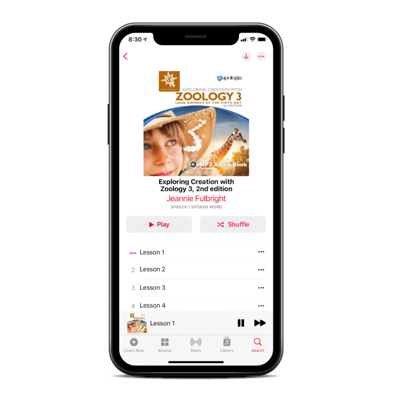 Zoology 3 Audiobook - Apologia