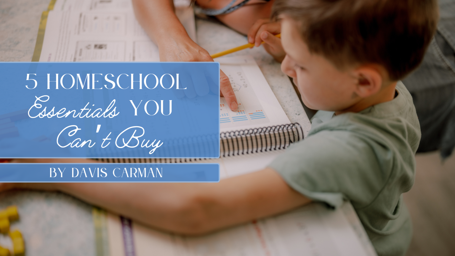 Five Homeschool Essentials You Can't Buy - Apologia